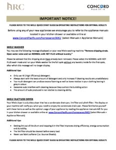 ARC – Washer Dryer Notice | Concord Pacific | Canada's Largest ...